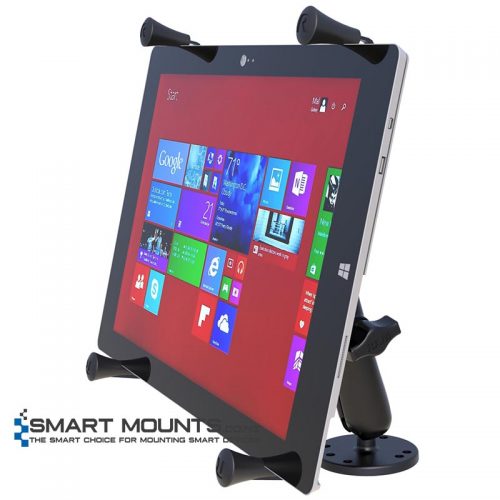 RAM Flat Surface Mount with LONG Arm & Universal X-Grip for 12″ Tablets ...